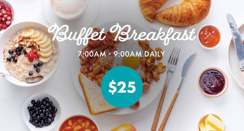 Buffet Breakfast for just $34! | 1861 Restaurant, Oaks Broome Hotel